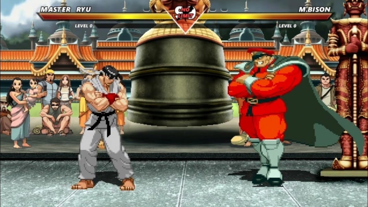 MASTER RYU vs M. BISON - Epic Fight 🔥 - YouTube