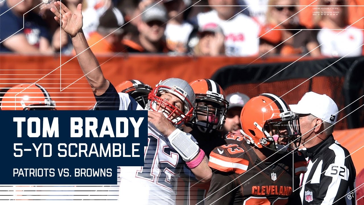 Tom Brady's Clutch Third Down Scramble & Usain Bolt Celebration! | Patriots vs. Browns | NFL ...