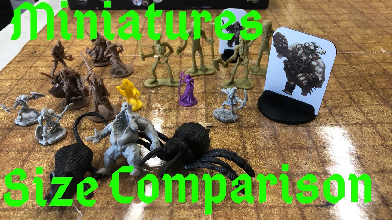 D&D/RPG Miniature size comparisons from Aliexpress and Amazon - YouTube