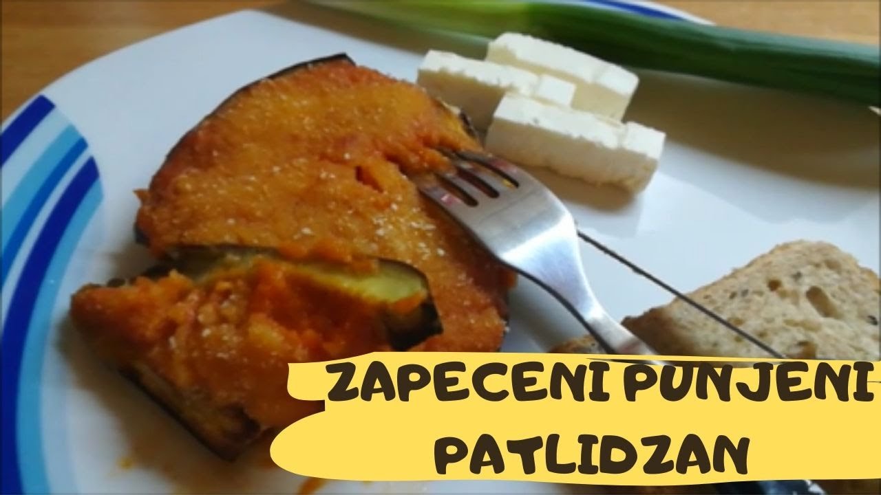 ZDRAV I UKUSAN RUCAK: ZAPECENI PUNJENI PATLIDZAN | POSNI OBROK ...