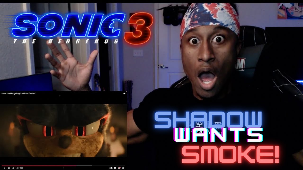 Shadow wants SMOKE!! Sonic the Hedgehog 3 Trailer 2 REACTION! - YouTube