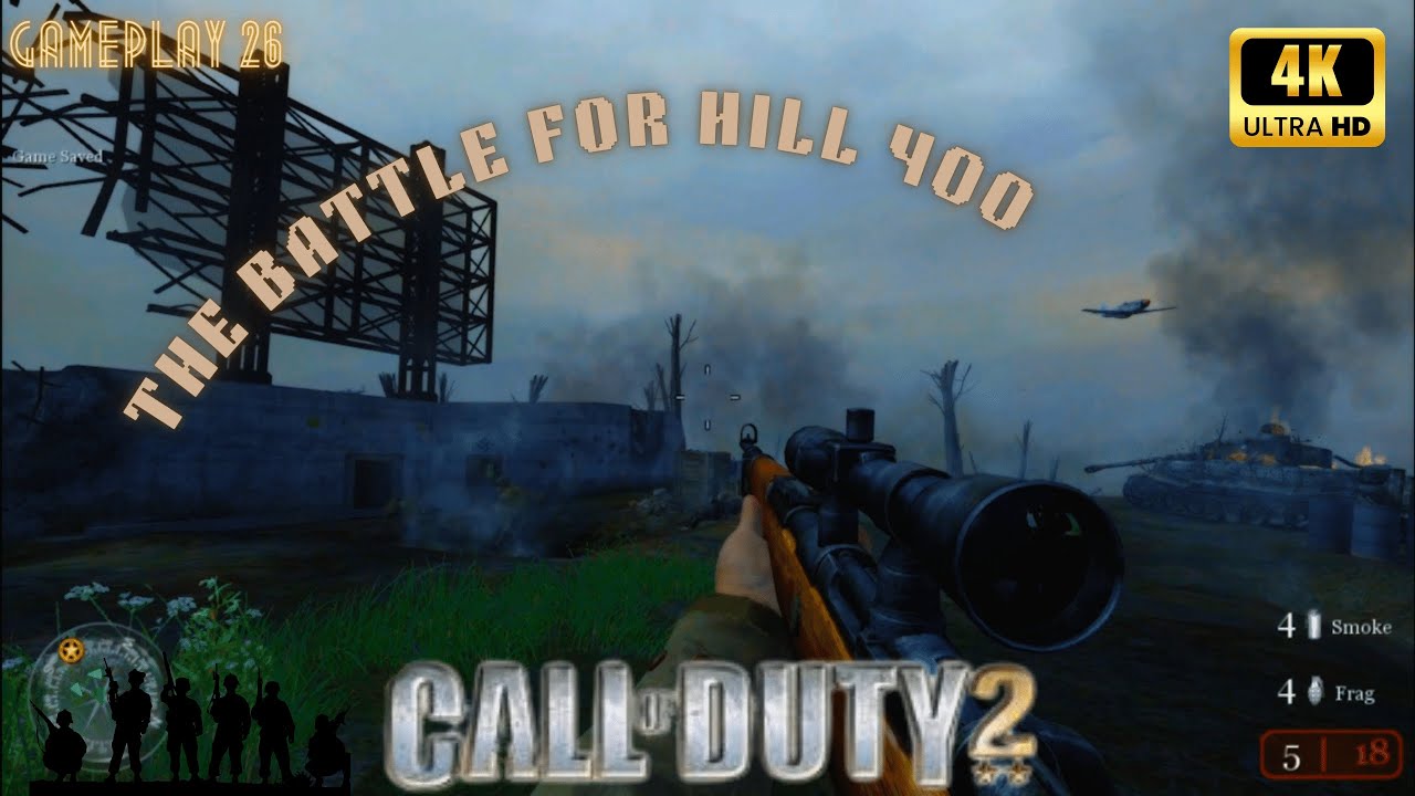 CALL OF DUTY 2 || THE BATTLE FOR HILL 400 ||GAMEPLAY 26#callofduty # ...
