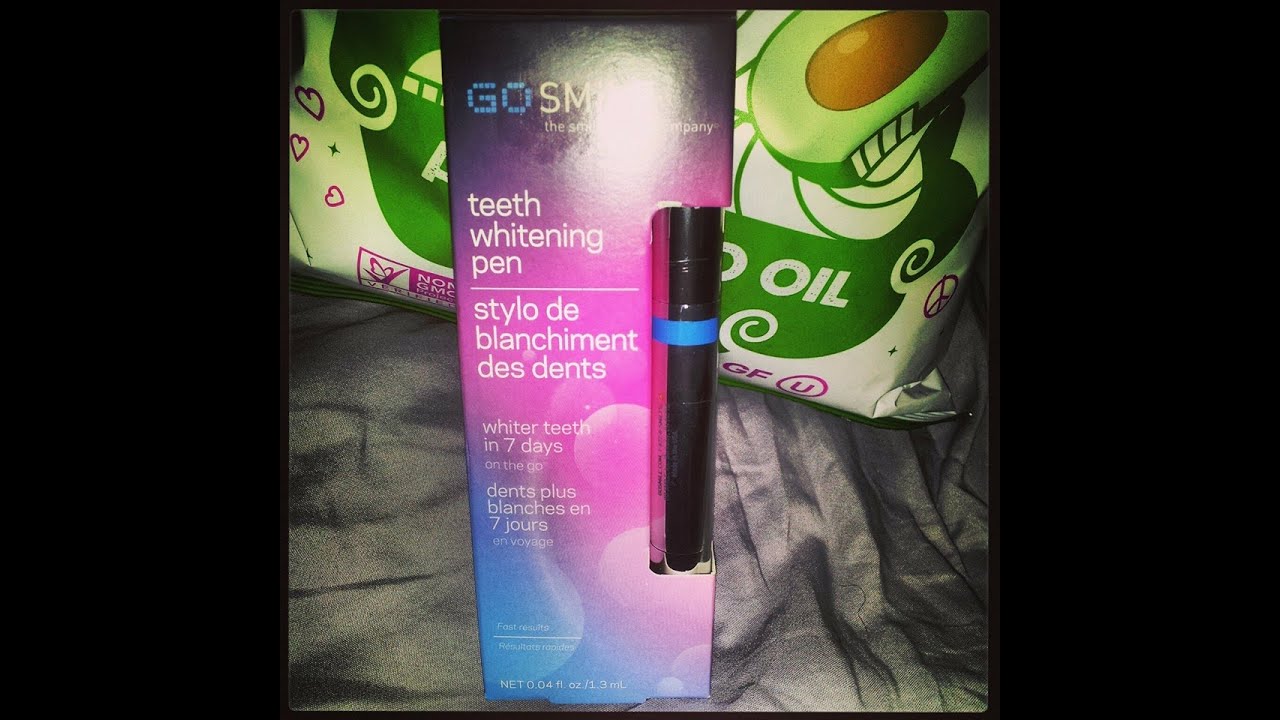 GO SMILE WHITING PEN REVIEW (Before and After pics) - YouTube