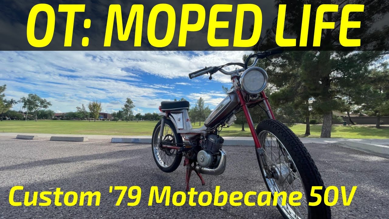 OT: My Chopped Motobecane 50V Moped Ride Around Thunderbird Park 4K ...