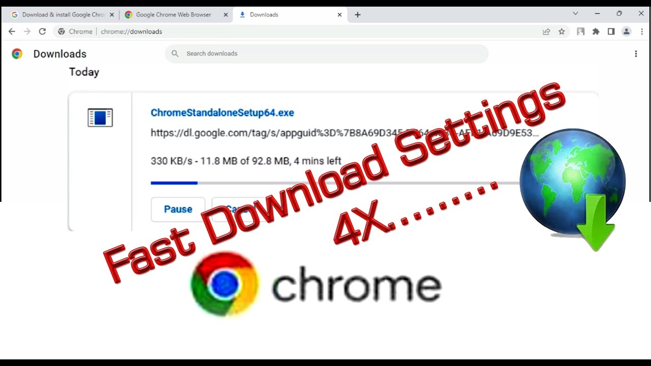 How To Boost Internet Download Speed On Google Chrome 100% fast - YouTube