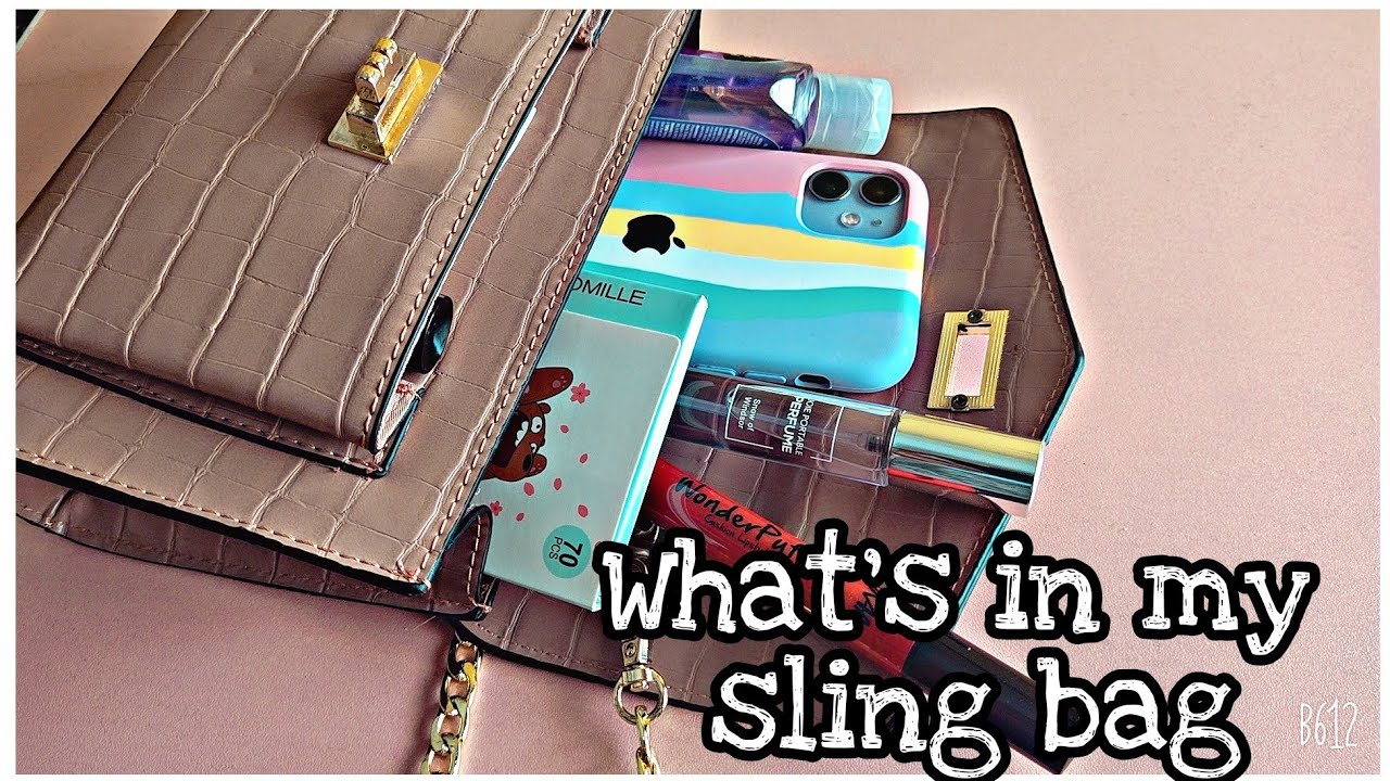 What's in my sling bag | sling bag organization | sling bag | - YouTube