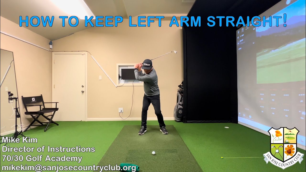 How to keep left arm straight! - YouTube