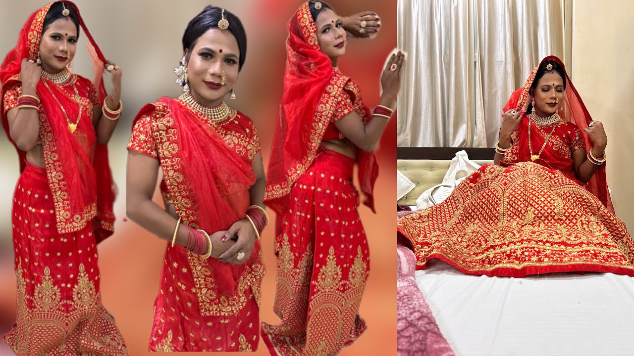 Male To Female bridal makeup transformation/ how to bridal makeup/ boy ...