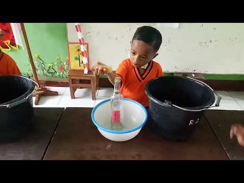 Peras gabus untuk isi air ke dalam botol