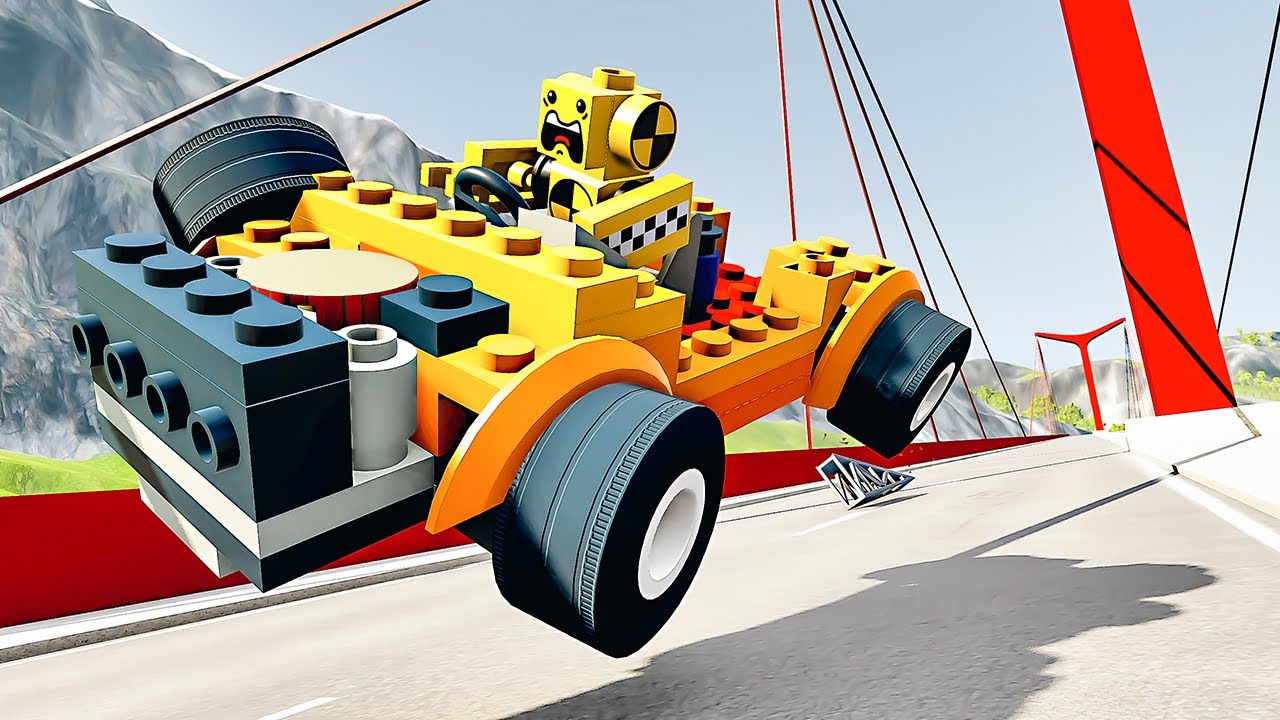 Realistic Lego Cars vs Flip Ramp – BeamNG.Drive - YouTube