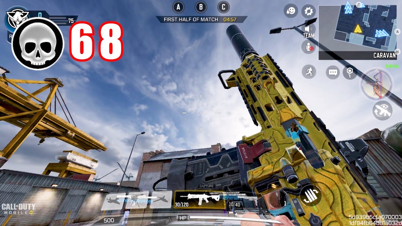 GOLD ICR-1 - 68 KILLS on HACKNEY YARD | COD Mobile - YouTube