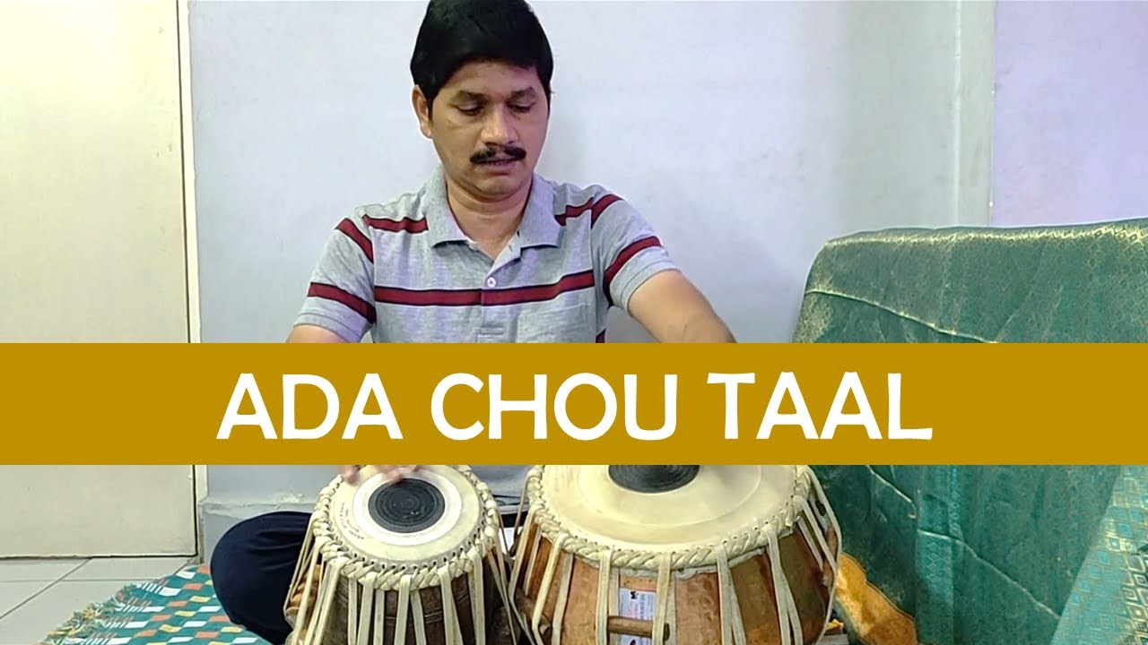 Tabla Lessons For Beginners - by Jaikishan - Lesson 3 - Ada Chou Taal ...