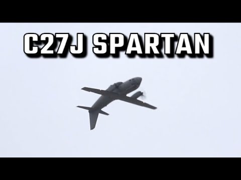 Crazy C27J Spartan CARGO PLANE BARREL ROLLS Combat Landing Upside Down ...