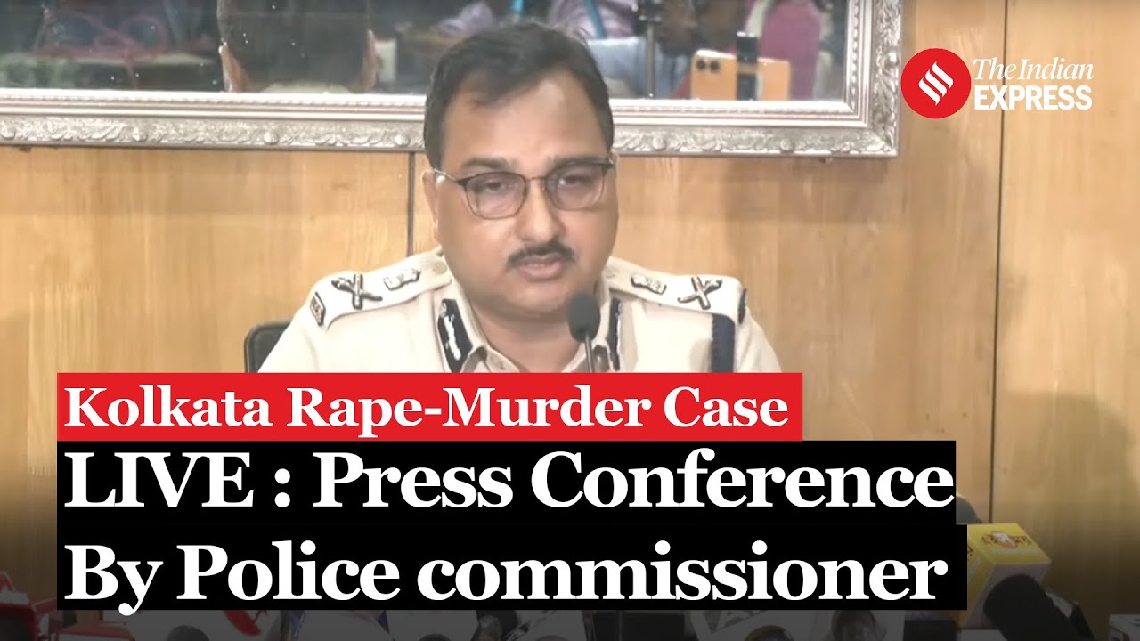 Live: Press Conference by Police commissioner Vinit Goyal | Kolkata ...