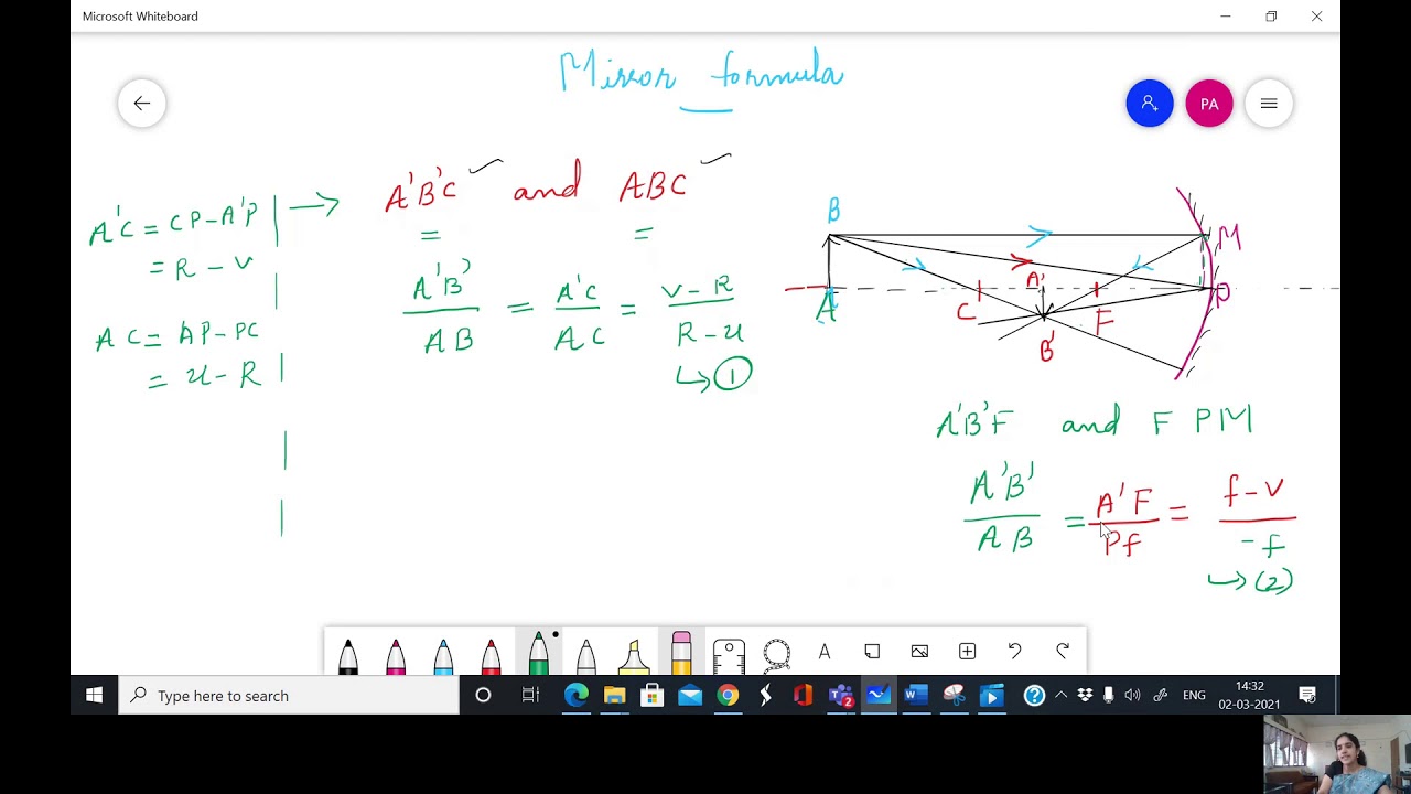 Lens and mirror formula (derivation) - YouTube