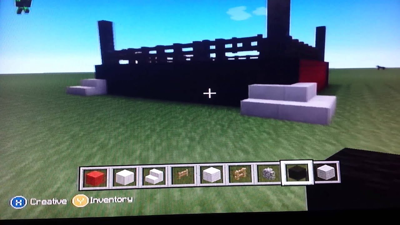 MineCraft how to make wwe wrestling ring - YouTube