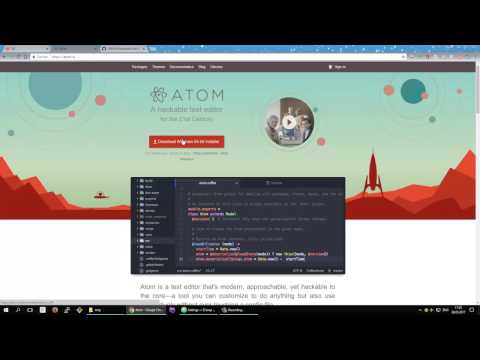 atom editor with SASS/GIT/GitHub/Live preview support