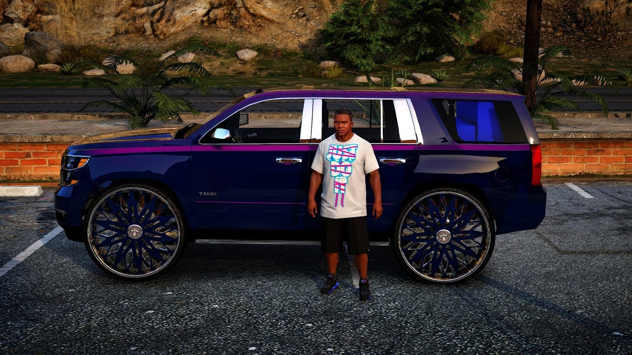 Chevrolet Tahoe on 30 inch DUB Floater's - GTA V MOD - YouTube