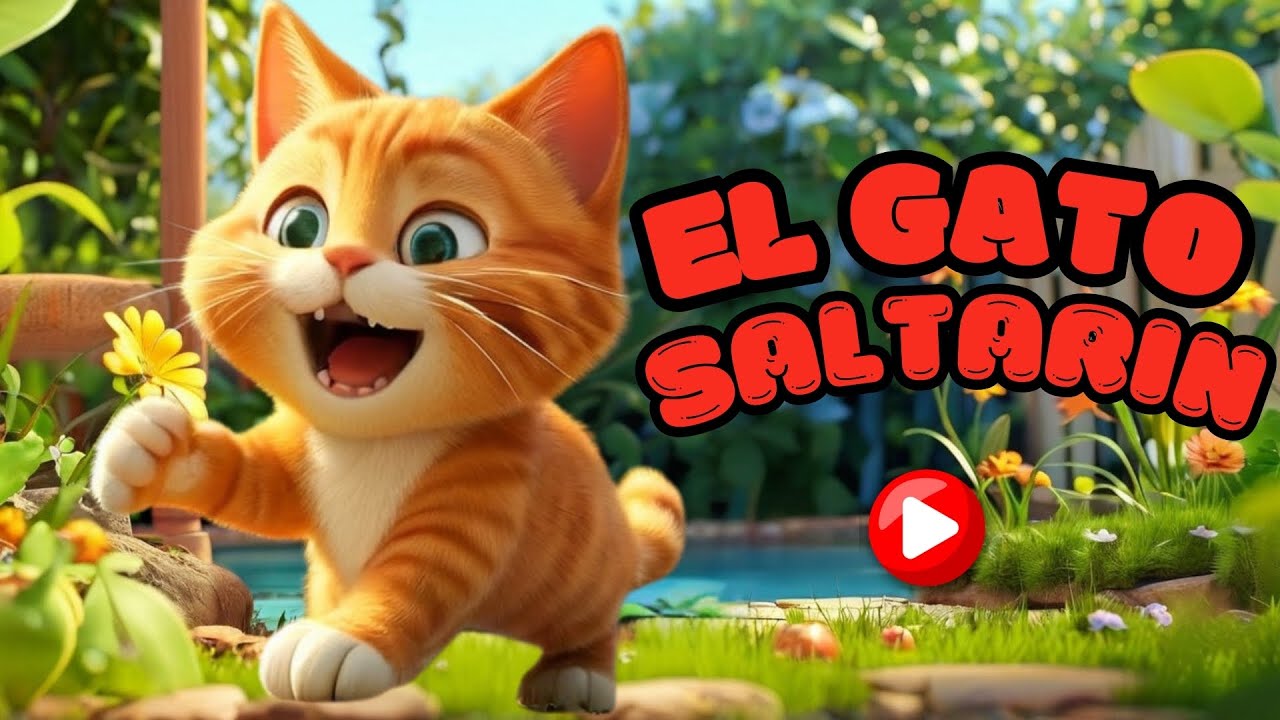 🟢🔴El Gato Saltarín 🐱 | Canción Infantil Divertida para Bailar y Cantar🟢 ...