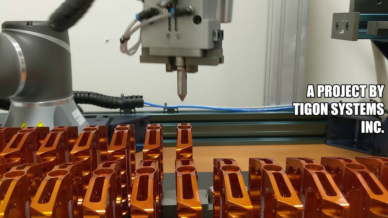 Tigon Systems Cobot Pedal Assembly Machine - YouTube