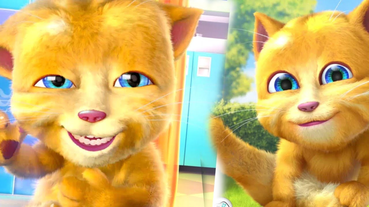 Talking Ginger 2🥪🫔🍟🍔🍕🍋🍉🍓🍒🫐My talking Ginger 😺 🌮🧆🍆 talking ginger ...