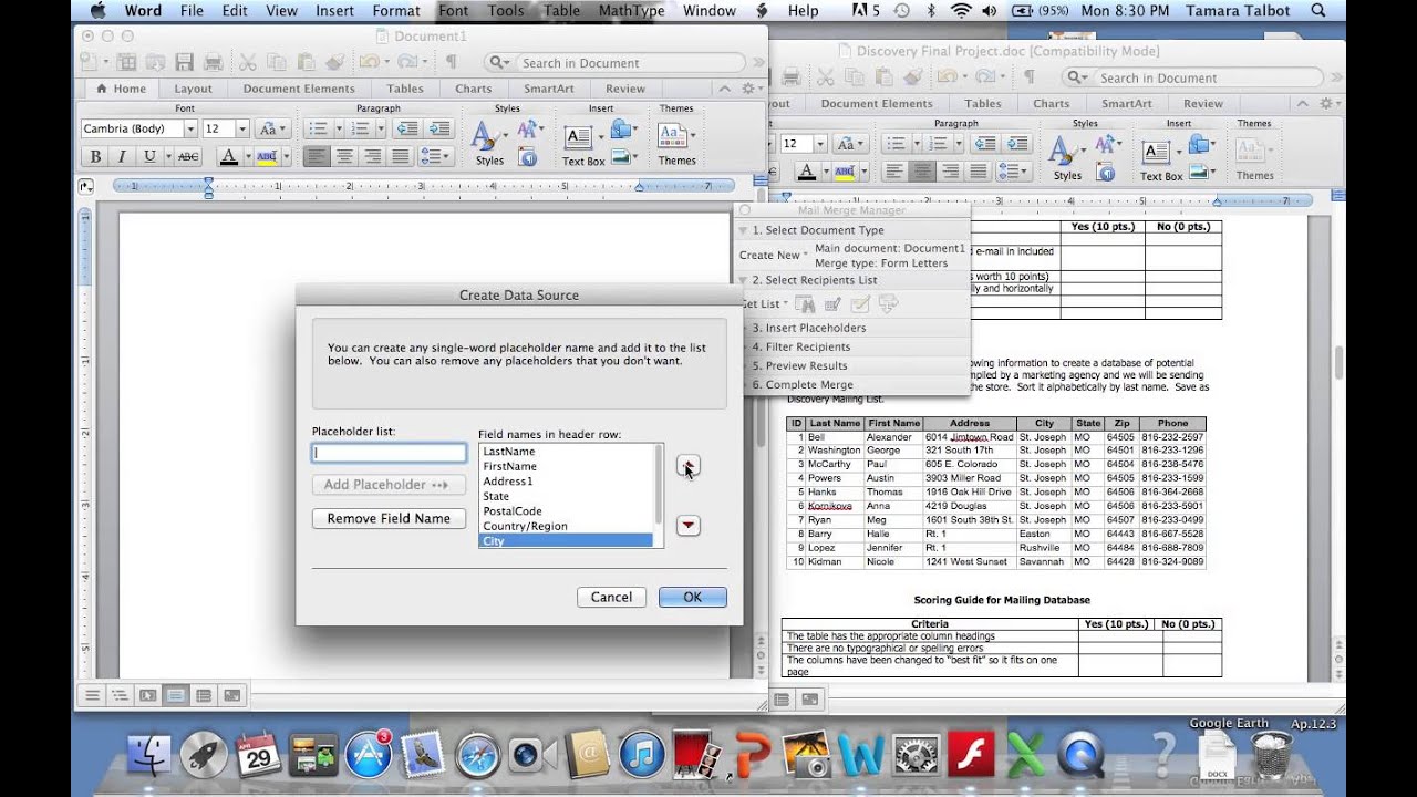 Create a Database Mailing List - YouTube