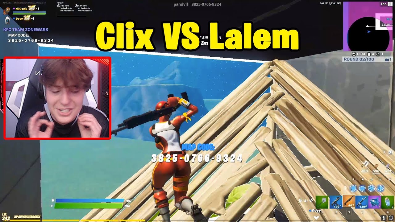 Clix & Deyy VS Lalem and DukezFN 2v2 Zone Wars Wagers then this ...