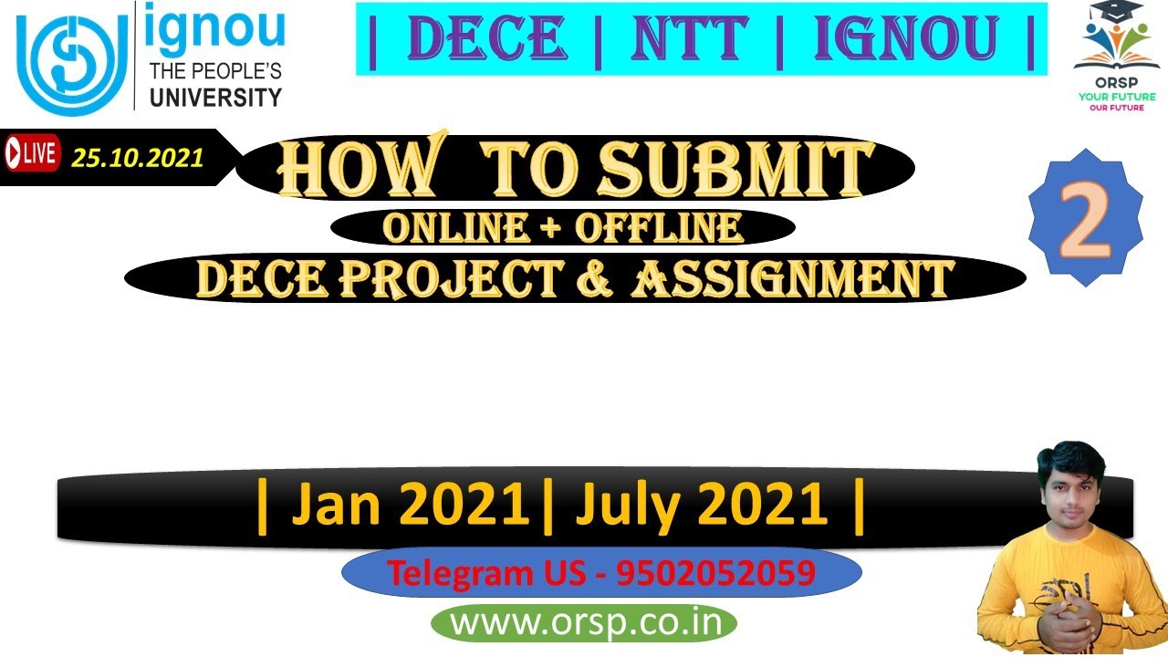 How To Submit DECE Project & Assignment | NTT | DECE | IGNOU | ORSP ...