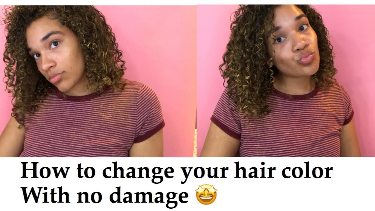 How I change my hair color using hair paint wax! NO DAMAGE😍 - YouTube