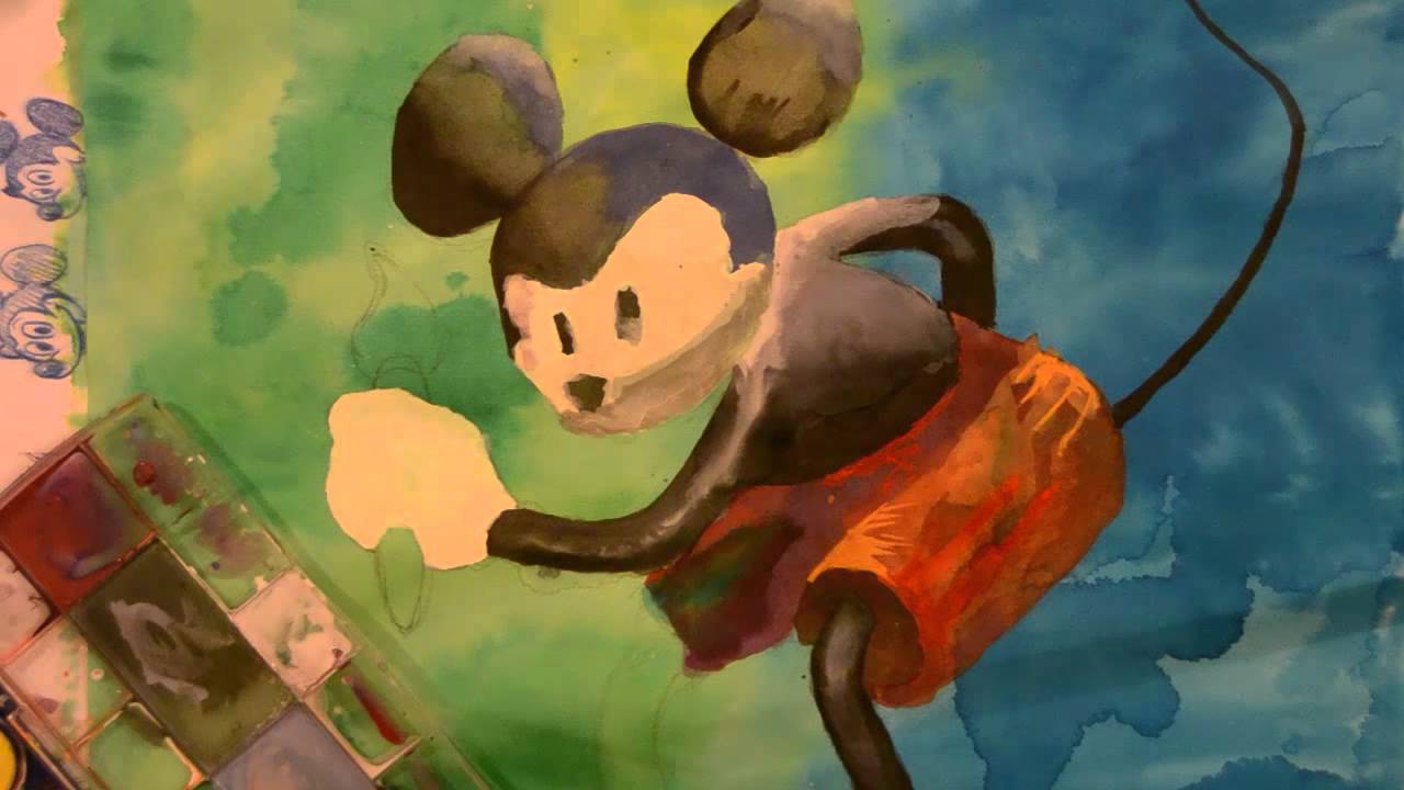Epic Mickey speed drawing - YouTube