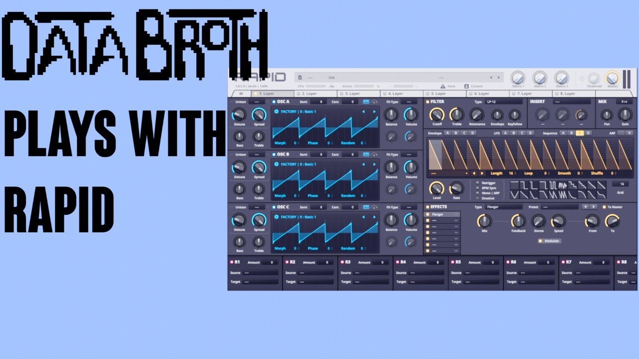 Databroth plays with Rapid - YouTube