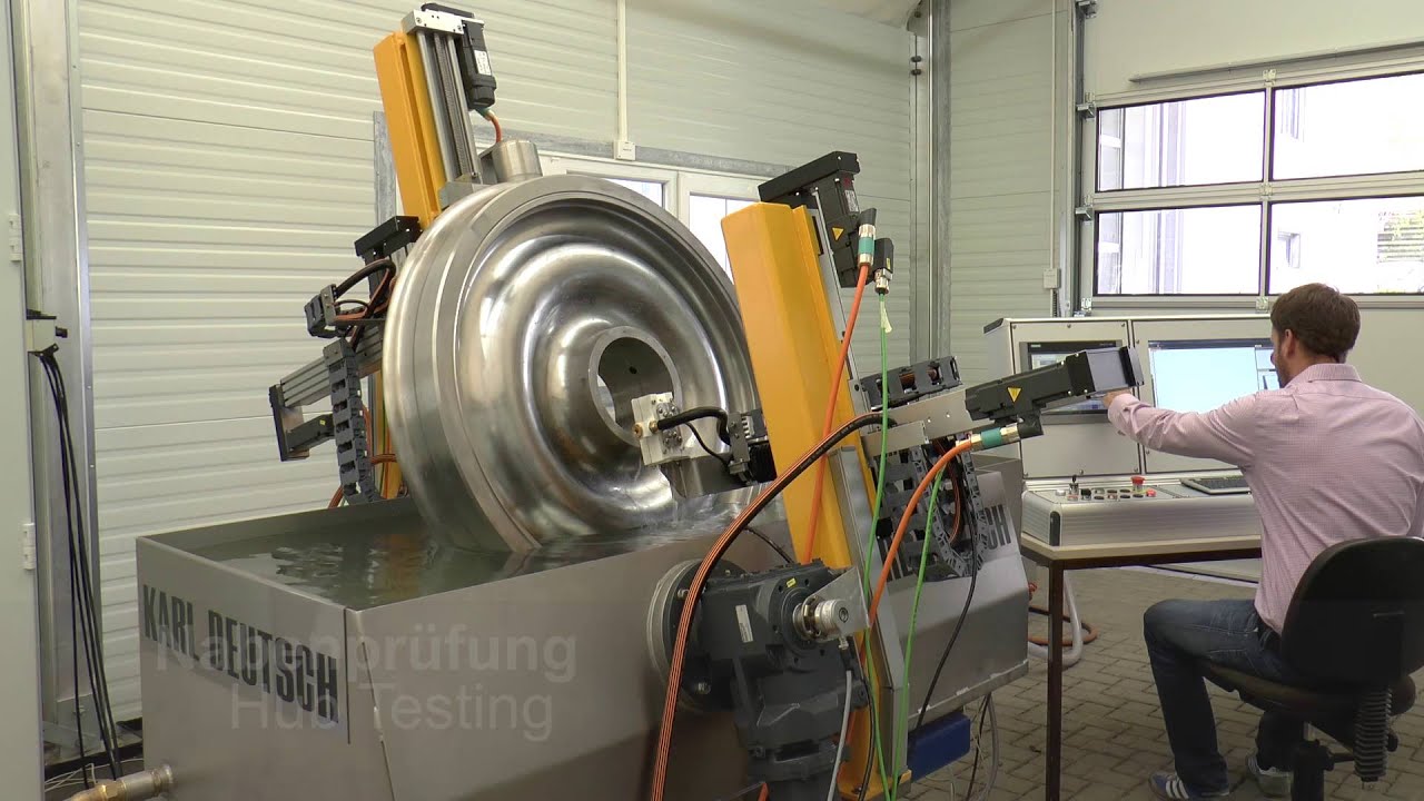 Ultrasonic Testing Railway Wheels May 2015 - YouTube