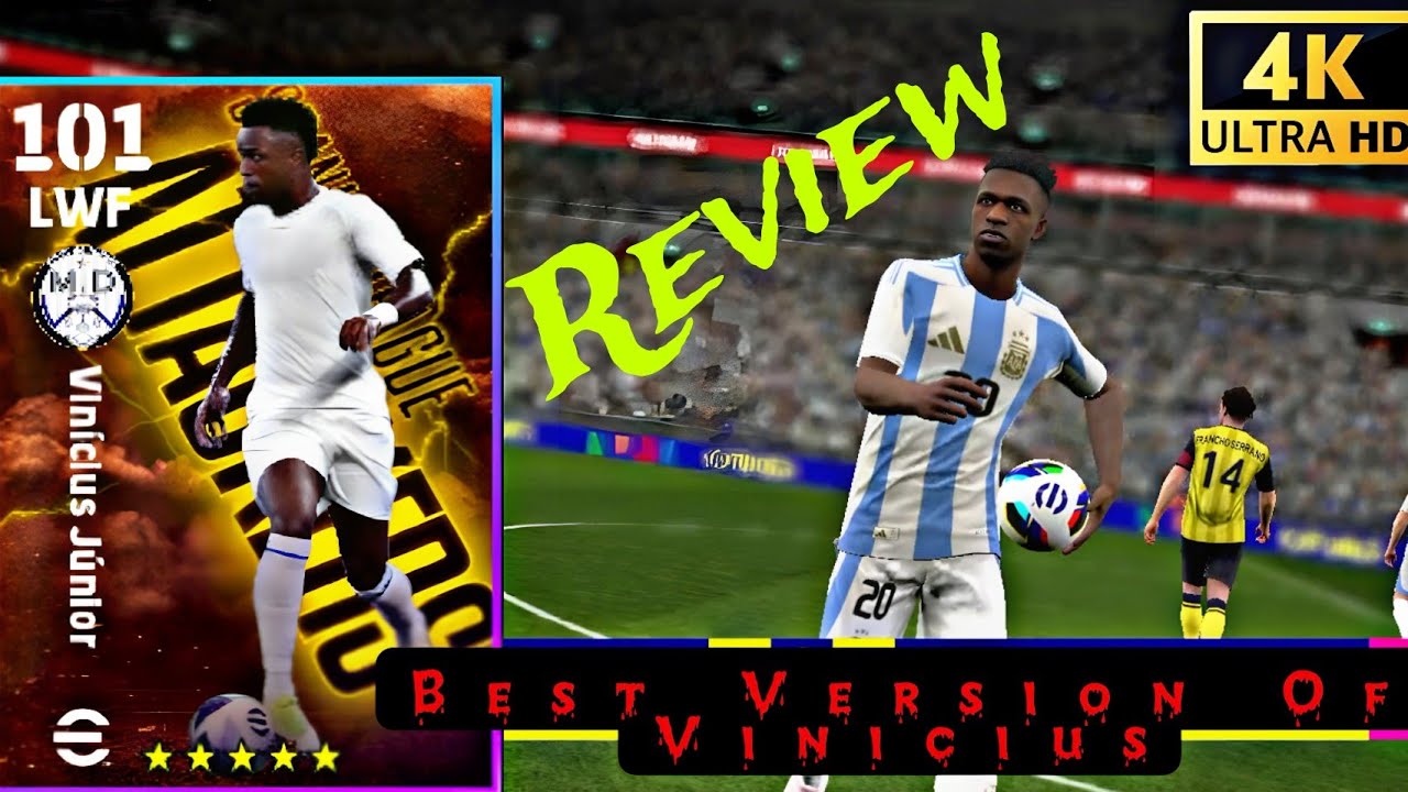 Vinicius Jr 101 OvR Rated Card Review | 101 OVR Rated Vinicius Card ...
