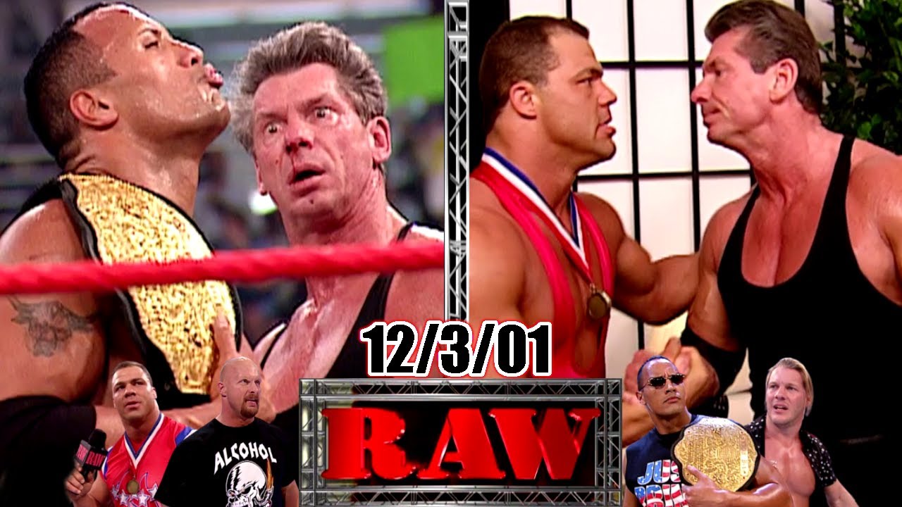 WWF RAW - December 3, 2001 Full Breakdown - Rock/Trish v Vince/Angle ...