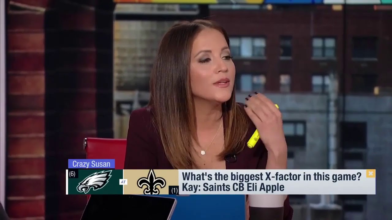 Kay Adams Saints CB Eli Apple 'could make a huge play' vs Eagles - YouTube