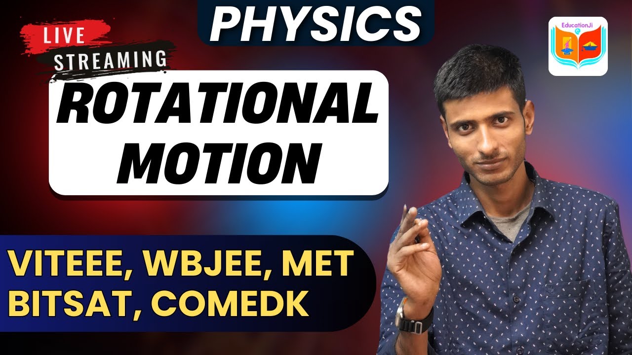 ROTATIONAL MOTION: All Concepts & PYQs Covered | VITEEE, WBJEE, BITSAT ...