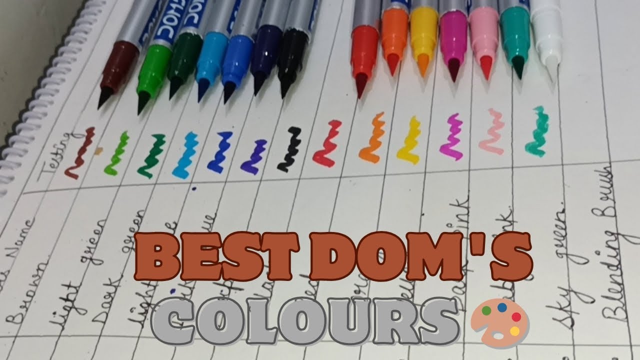best Dom's brush colour 🤍🎨 || Dom's 🧿|| - YouTube