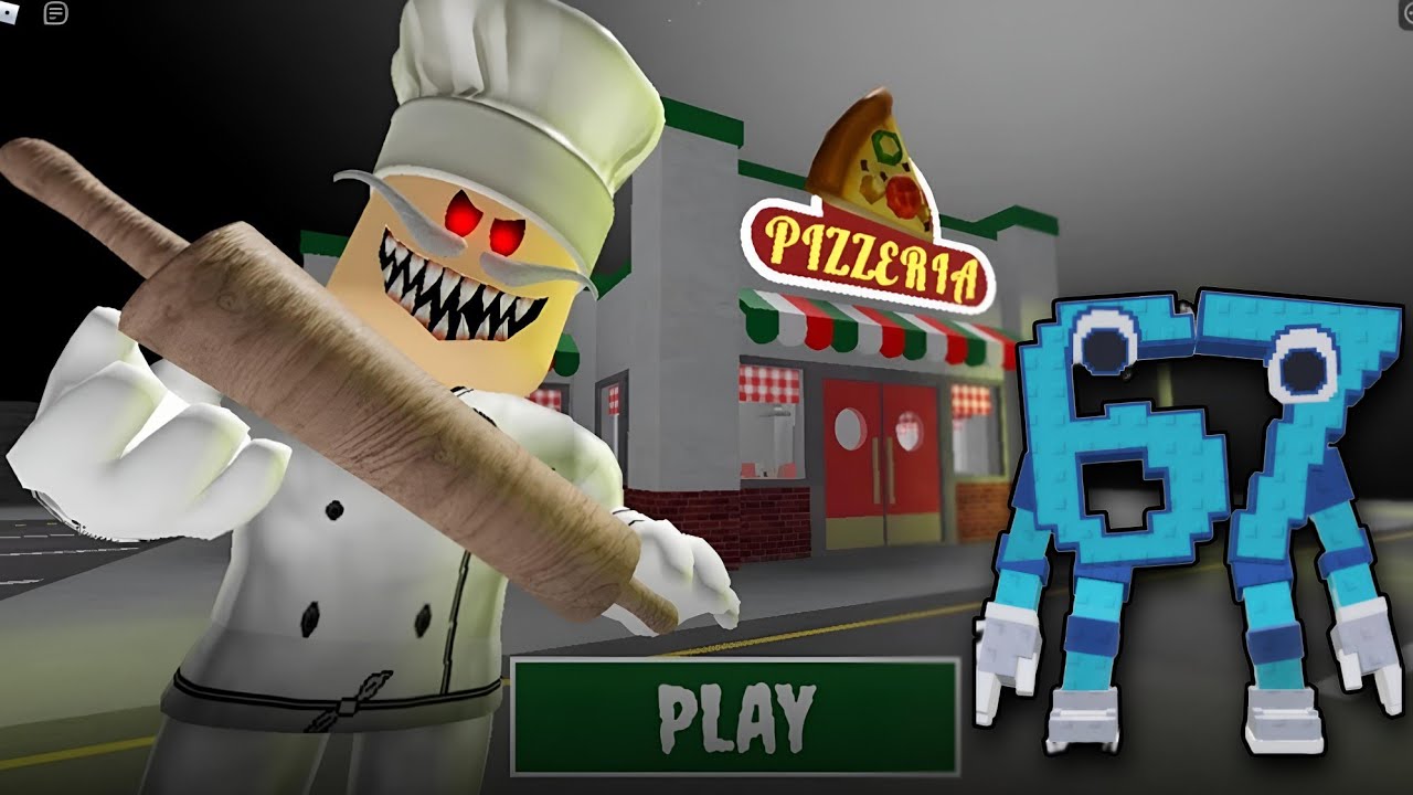Escape pappa pizza's pizzeria with 67 brain rot charector - YouTube