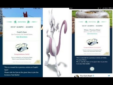 Ex Raid invitation places, about Mewtwo raid, Mewtwo catch rate and ...