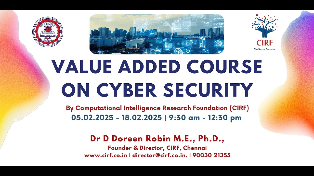 Value Added Course - Cyber Security - CIRF - SDNB Vaishnav College ...