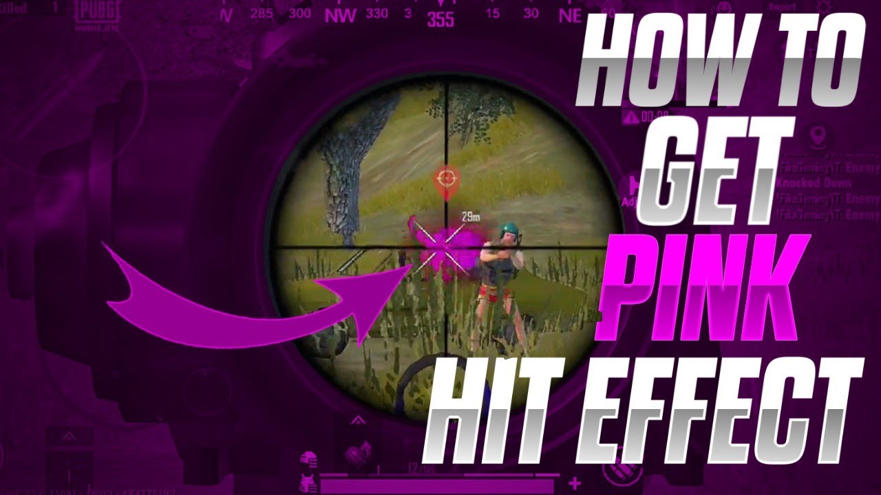 HOW TO GET PINK ON HIT EFFECT IN PUBG LITE| PINK ON HIT EFFECT IN PUBG ...