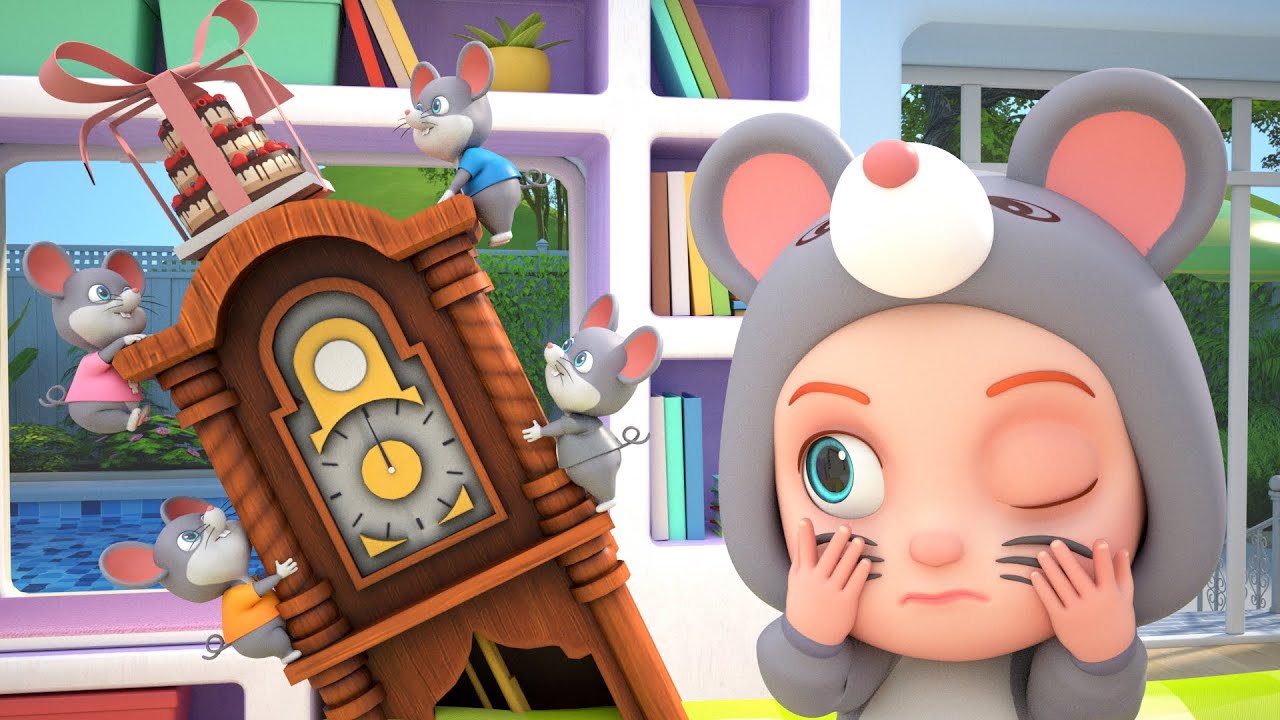 Hickory Dickory Dock | Animals For Kids | Boo Kids Songs & Nursery ...