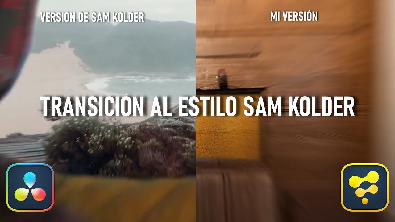 Como HACER TRANSICIONES al ESTILO SAM KOLDER en Davinci Resolve 18 ...