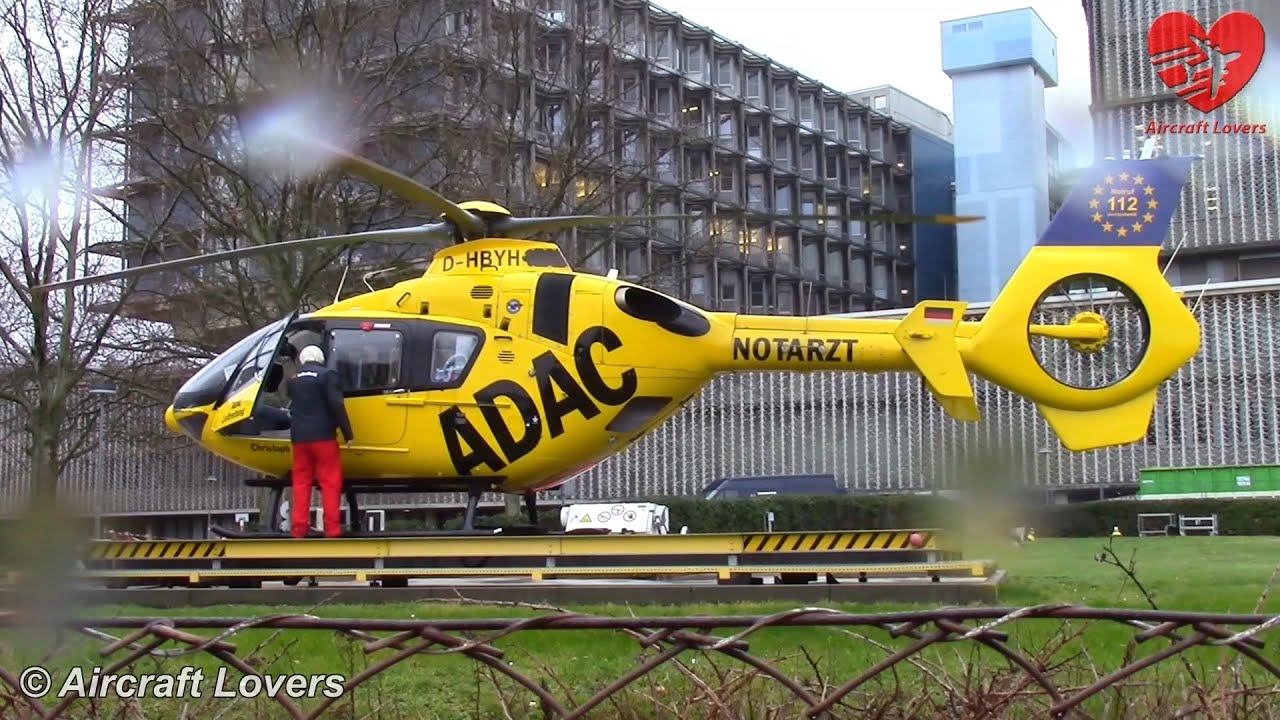 ADAC Eurocopter EC135 [D-HBYH] Landing @ Germany, Berlin Benjamin ...