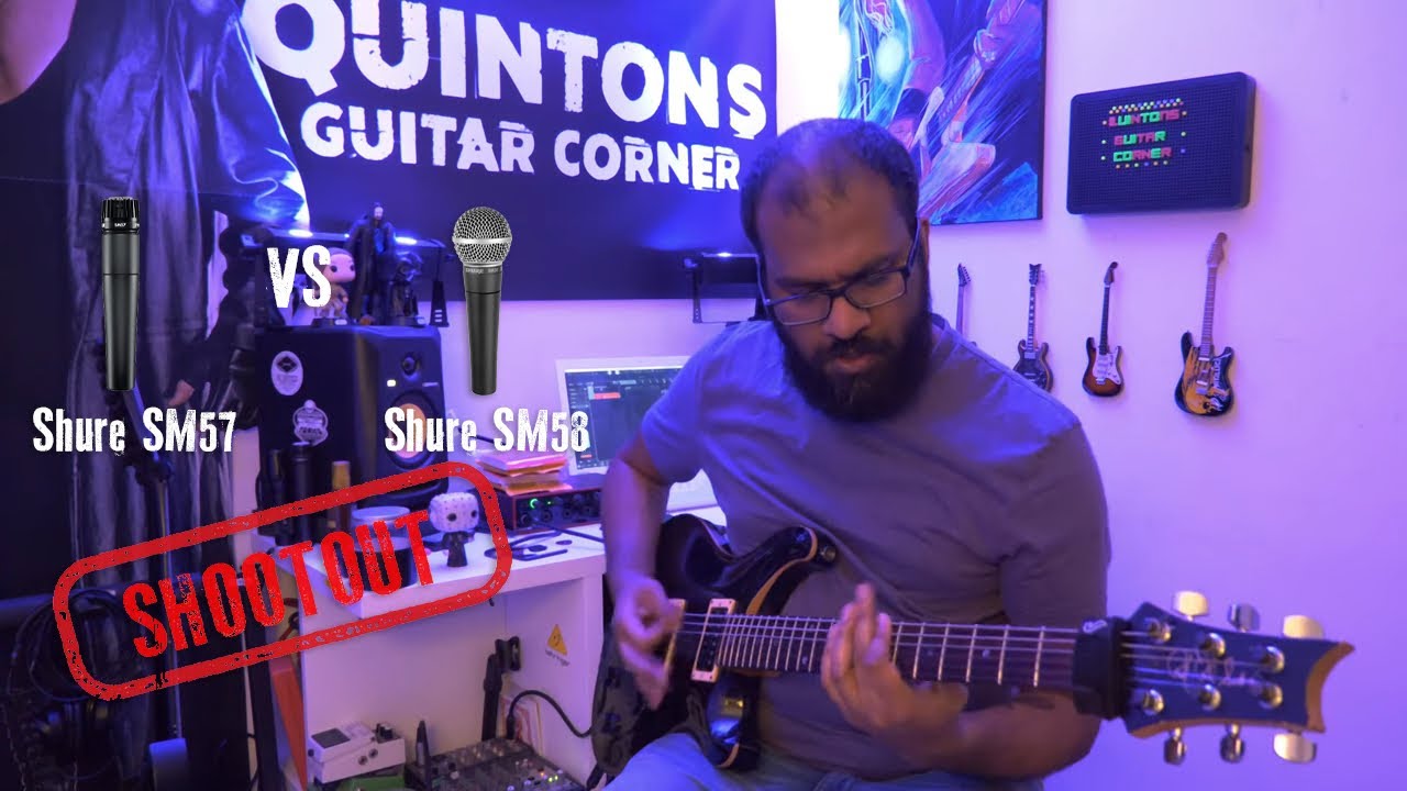 SHURE SM57 VS SHURE SM58 Shoot Out For Metal Guitar - YouTube
