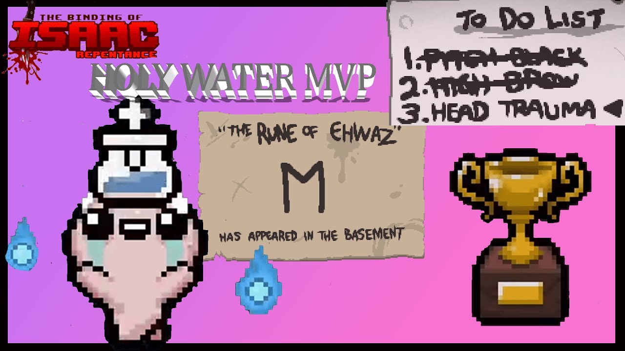 Holy Water MVP - Head Trauma Challenge | The Binding Of Isaac ...