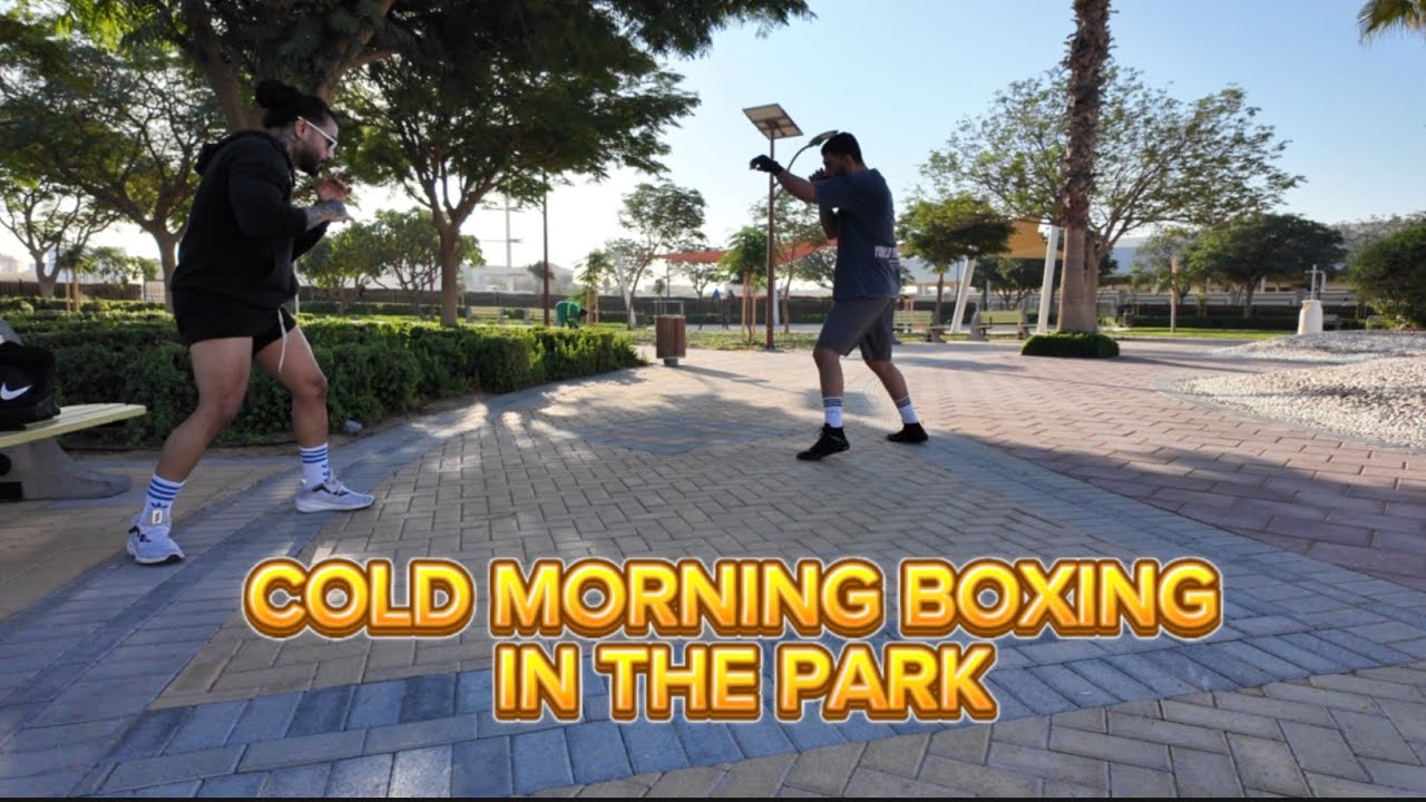 COLD MORNING BOXING SESSION IN THE PARK - YouTube