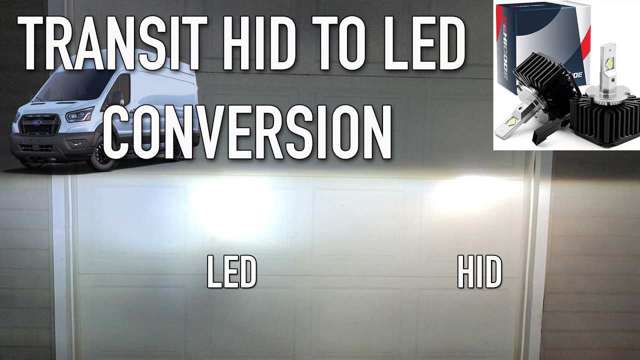 Ford Transit Trail HID to LED Headlight Conversion Bulbs - D5S Plug and ...