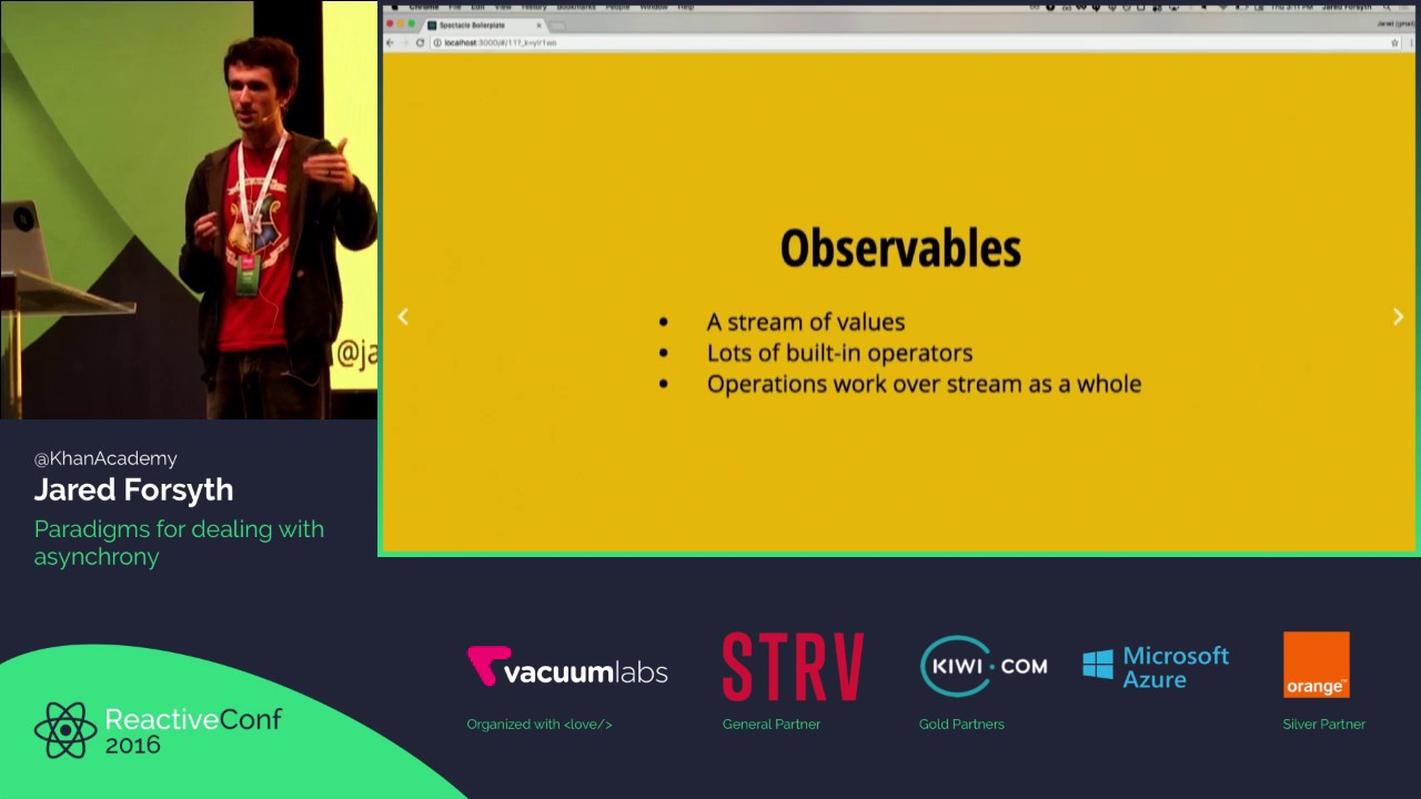 Reactiveconf 2016 Jared Forsyth Paradigms For Dealing With Asynchrony Youtube