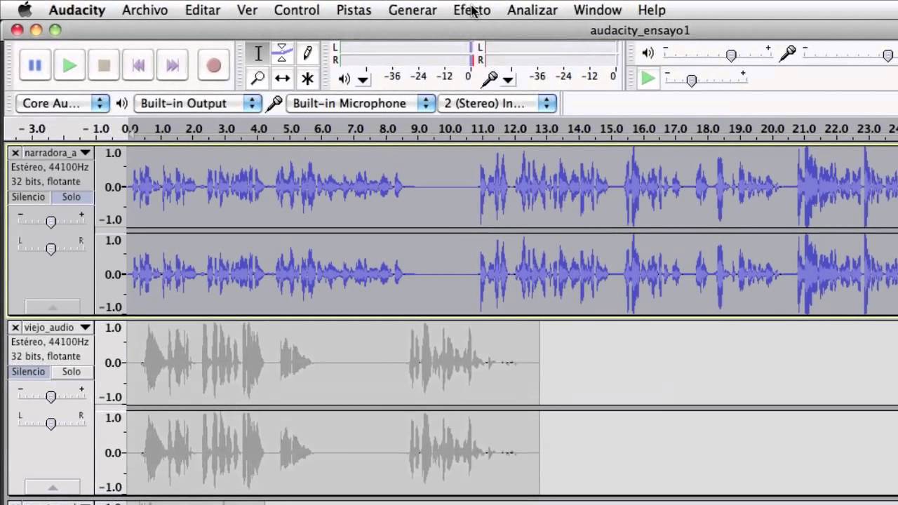 Pautas para editar un audio con Audacity - YouTube